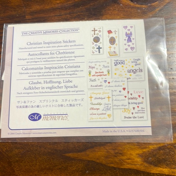 Creative Memories | Other | Nip Christian Inspiration Sticker Pack ...